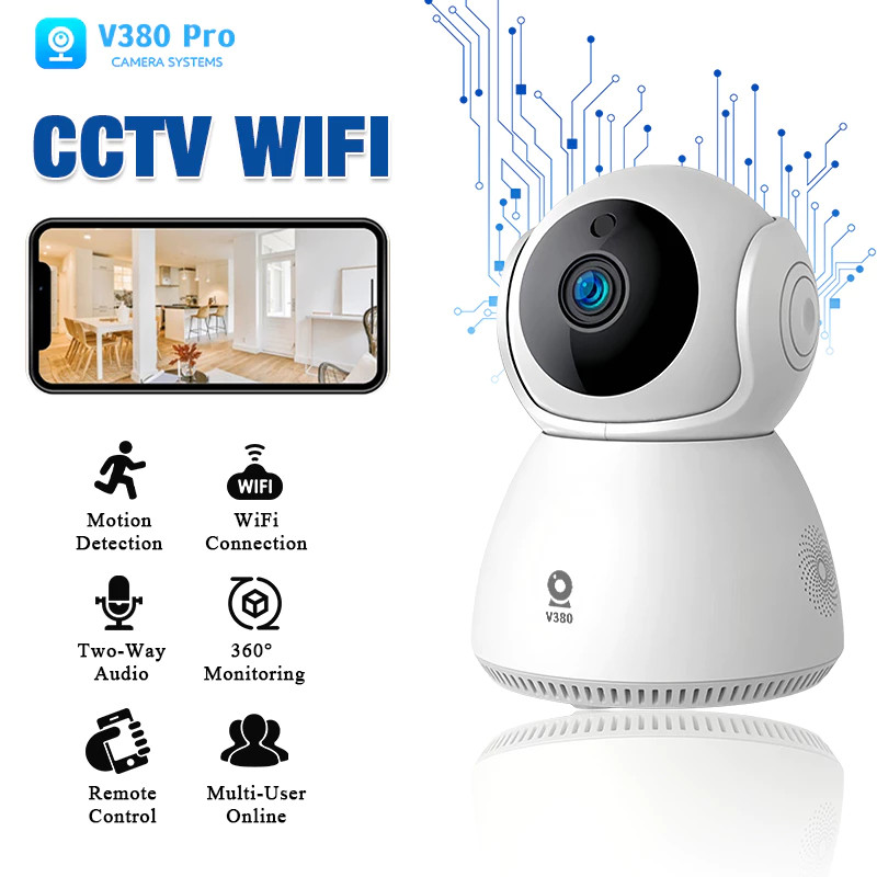 Jual CCTV Q9 V380 Pro Komunikasi 2 Arah AI Human Detection Home Security Camera PTZ BERGARANSI ...