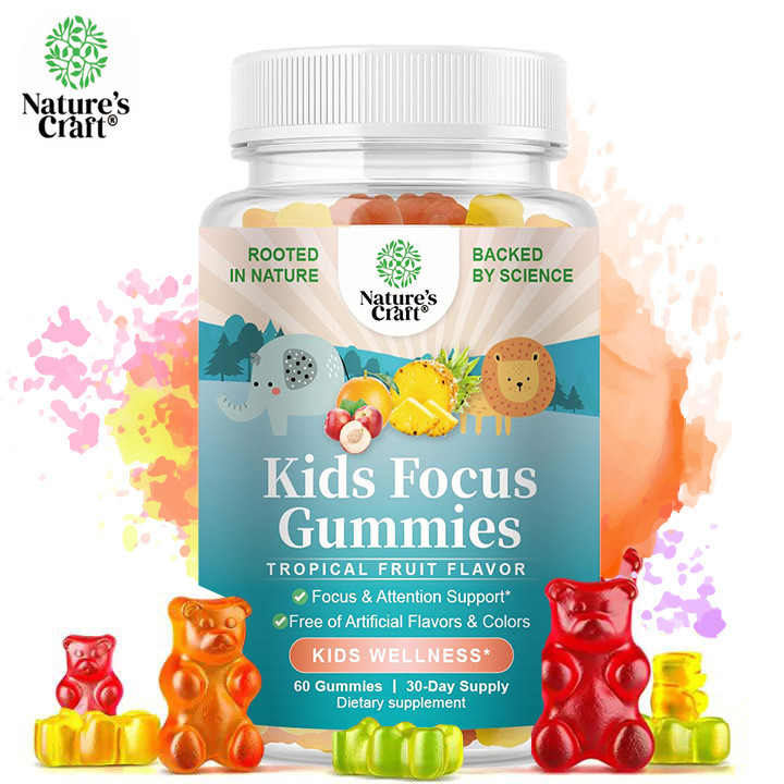 Jual Kids Focus Gummies Vitamin B Complex Gummies Improve Focus ...