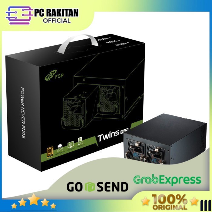 Jual FSP TWINS PRO 500W 80+ GOLD ATX REDUNDANT PSU | 500-50RAB GOLD ...