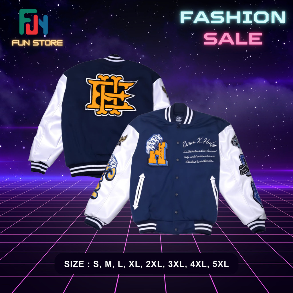 Jual Jaket evos x holy varsity terbaru tahun 2025 alterego echo onic ...