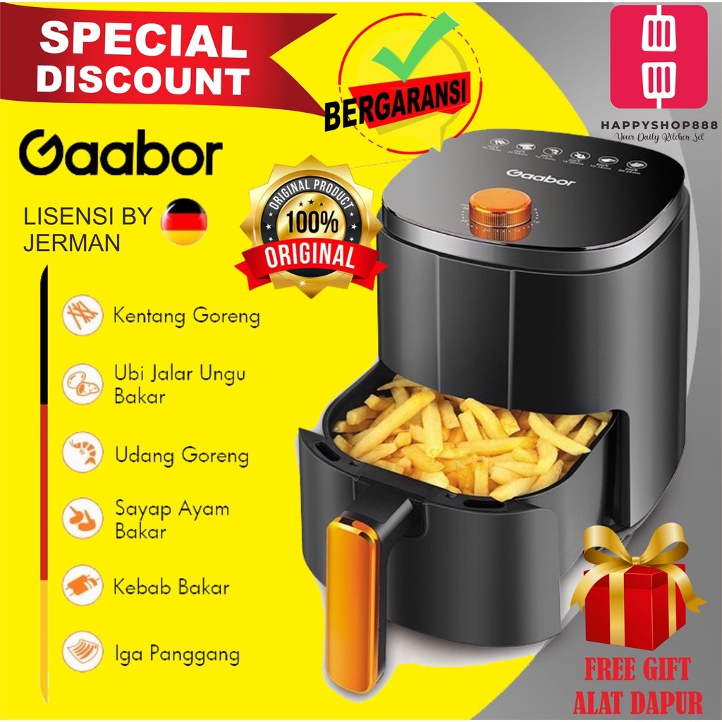 Jual Gaabor Air Fryer 3,5Liter Mesin Penggorengan Tanpa Minyak Anti ...