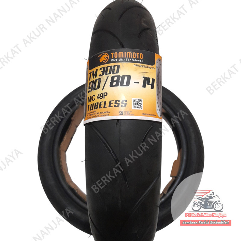Jual Ban Tomimoto TM300 80 80 14, 90 80 14, 100 80 14 Tubeless Bonus ...