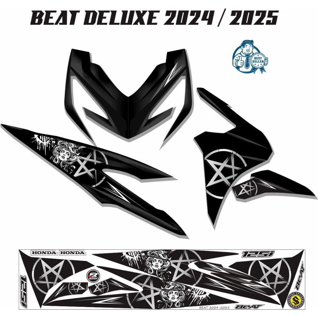 Jual SETIKER STRIPING KEREN ALL NEW BEAT DELUXE 2024 / STICKER BEAT ...