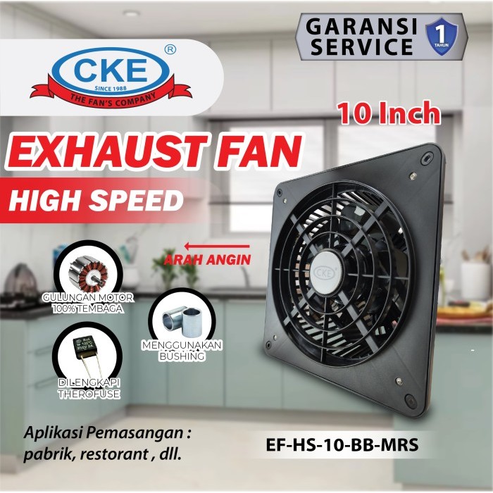 Jual Wall Exhaust Fan High Speed 10 Inch Kipas Hexos Tipe Dinding ...