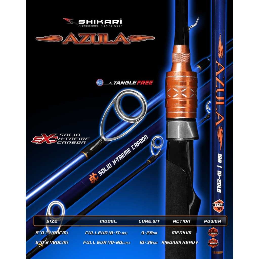 Jual Joran Spinning Shikari Azula 180cm Solid Carbon - Full Busa dan ...