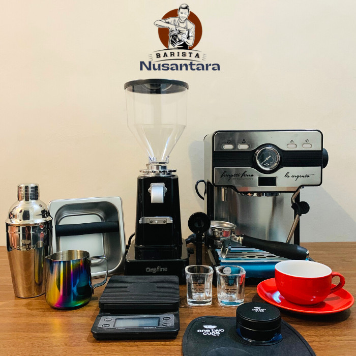 Jual Mesin Kopi Espresso Ferrati 3603 With Grinder N500 Paket Mesin ...