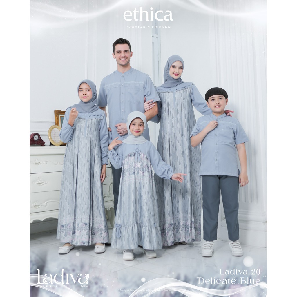 Jual ETHICA Sarimbit Seragam Lebaran Keluarga 2025 LADIVA 20 Delicate ...