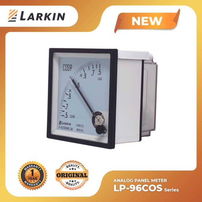 Jual LARKIN Analog Cos Phi Pi Meter Panel Listrik Ukuran 96x96 Model ...