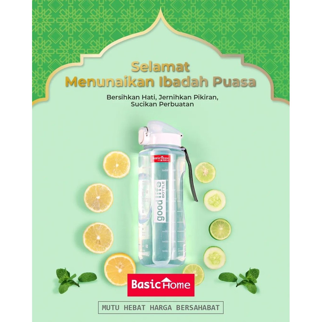 Jual MICTON Lion Star Basic Home Bottle Botol Minum Goodlife Bottle 1L dan 2L Botol Minum Besar ...