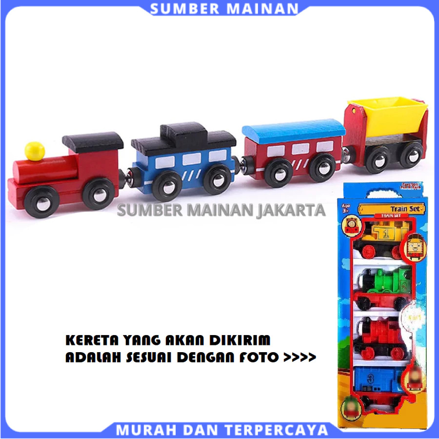 Jual Mainan Anak Isi 4 PCS Set Mobil Kereta Api THM PullBack / Train Play | Shopee Indonesia