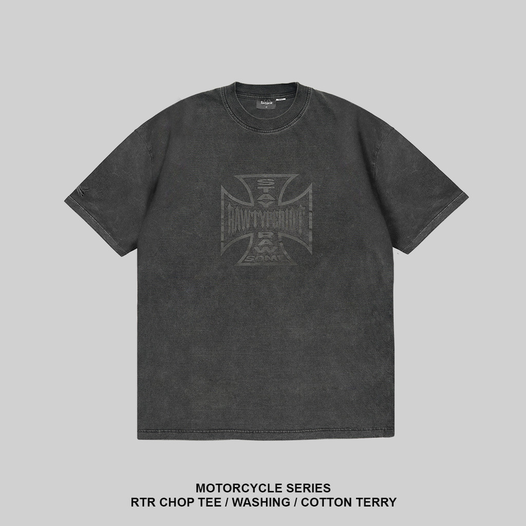Jual RAWTYPE RIOT rtr Chop Tees - Blackwash | Shopee Indonesia