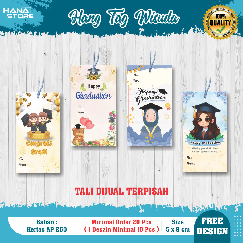 Jual Hang Tag GRADUATION - Gift Card - HangTag Wisuda - Wisuda Kartu ...