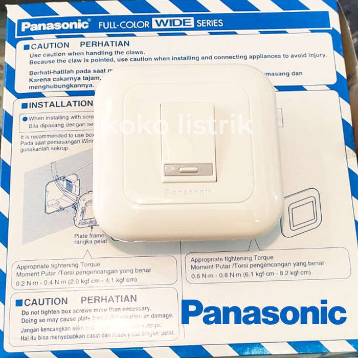 Jual Saklar Tunggal Panasonic Inbow Saklar Engkel Single Tanam | Shopee ...