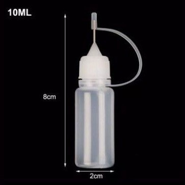 Jual Botol JARUM MINI Tetes 10ml + Tutup Needle Dropper Bottle 10ml ...