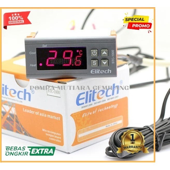 Jual Elitech STC1000 Thermostat ORI Termostat Digital STC-1000 ...