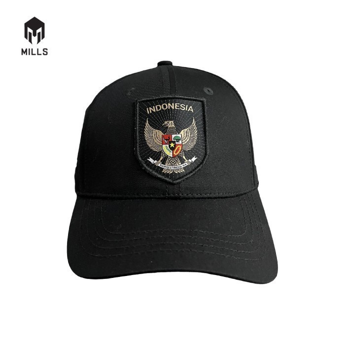 Jual promo -Mills Topi Timnas Indonesia Garuda Caps A4 4019 - BLACK ...