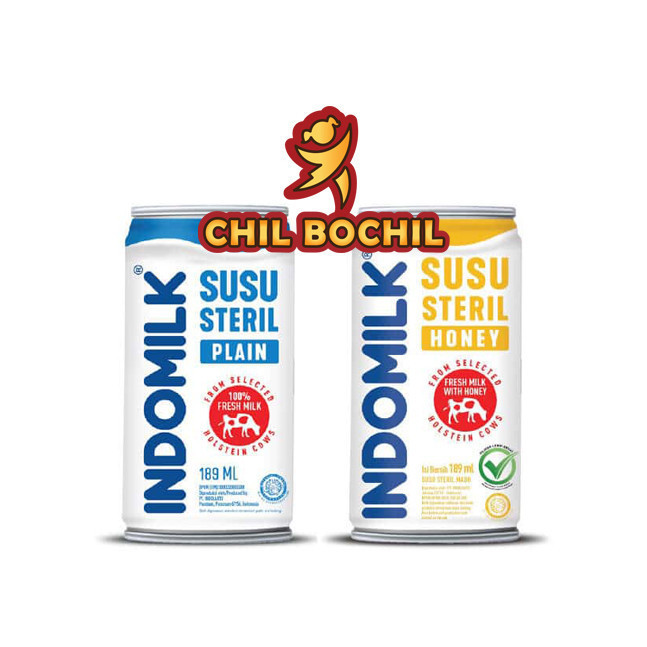 Jual INDOMILK KALENG SUSU STREIL HONEY 189ML - FRESH MILK INDOMILK SUSU ...