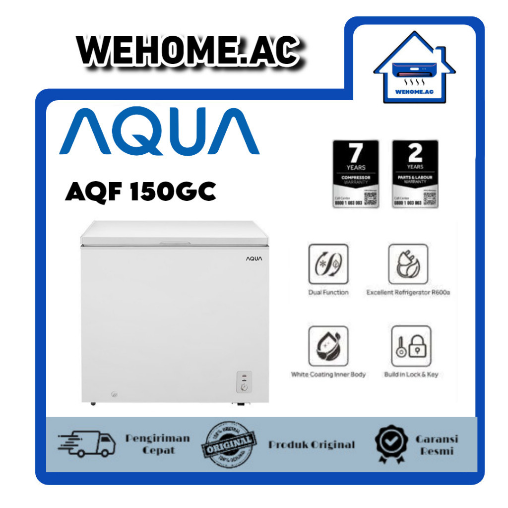 Jual Chest Freezer Aqua AQF100GC / AQF-150GC / AQF200GC Freezer Box ...