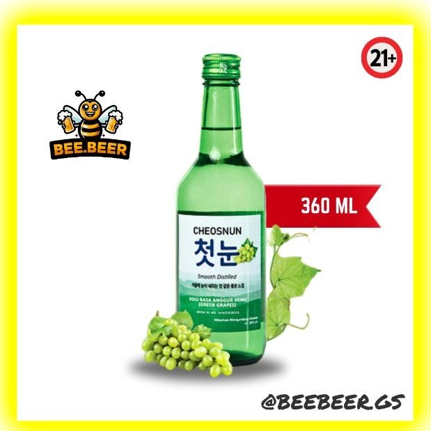 Jual CHEOSNUN SOJU GREEN GRAPE 360ML | Shopee Indonesia