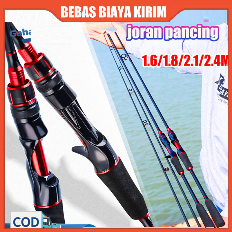 Jual Joran Pancing Set Dengan Bahan Serat Karbon 1.65M/1.8M 2 Bagian 1.65M Joran Pancing Travel ...