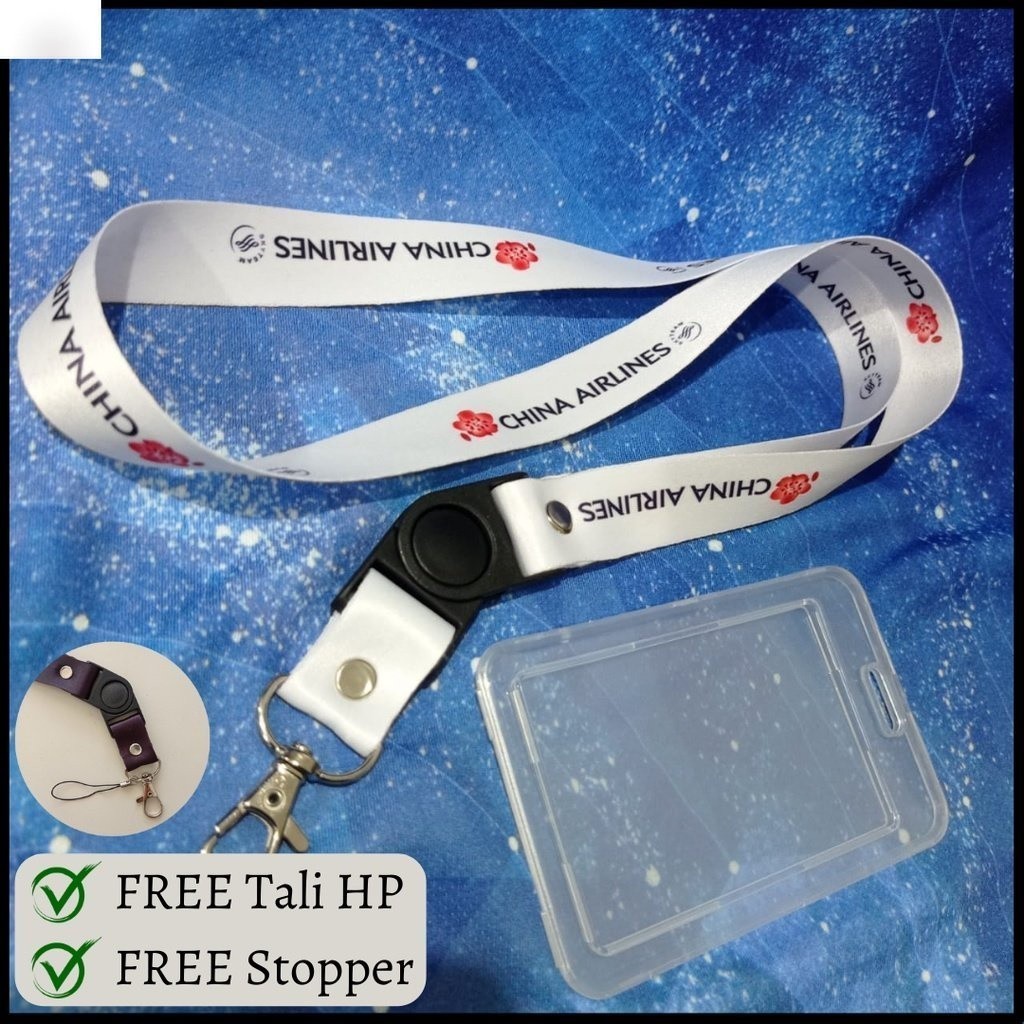 Jual [China Airlines] Tali Lanyard Custom / Lanyard Karyawan / Tali ...