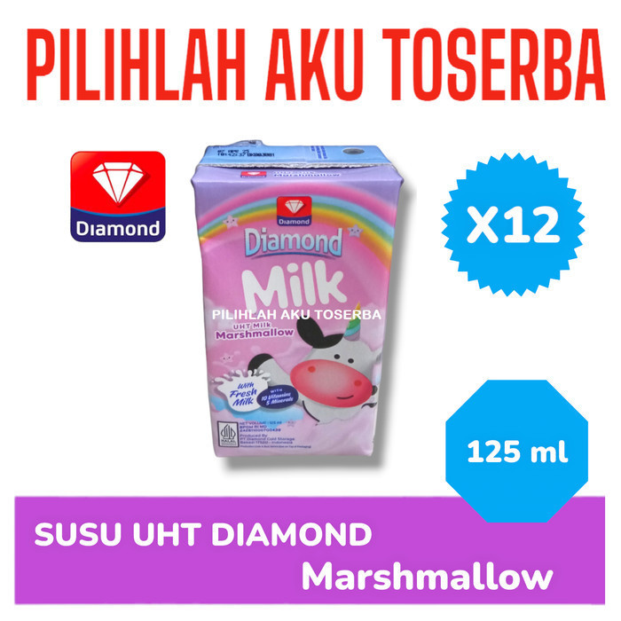 Jual Susu DIAMOND UHT Marshmallow MINI 125 ml - ( HARGA 12 pcs ) | Shopee Indonesia