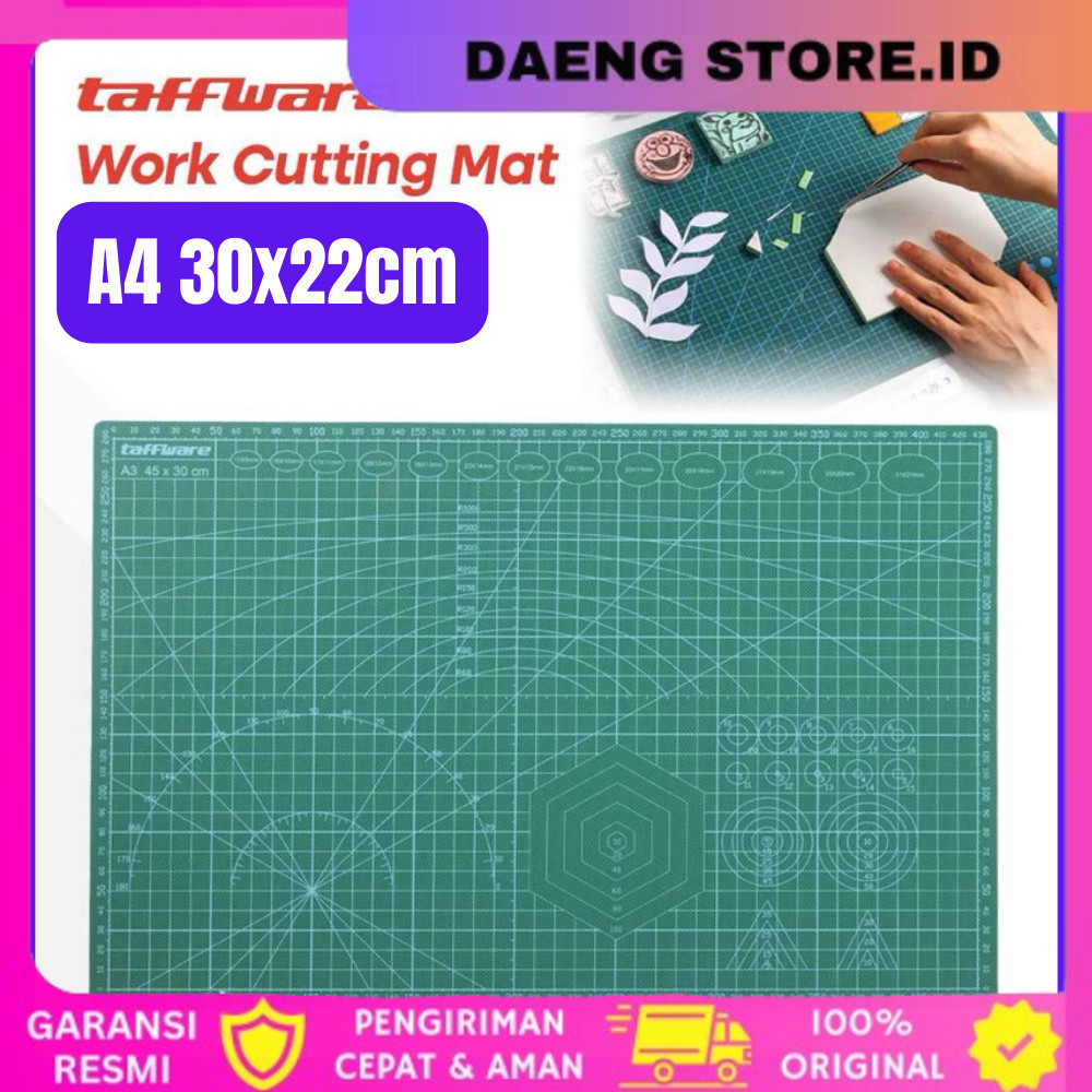 Jual Alas Potong Work Cutting Mat Pad Anti Slip A4 30x22cm Alas Potong Kertas Bahan PVC Double ...