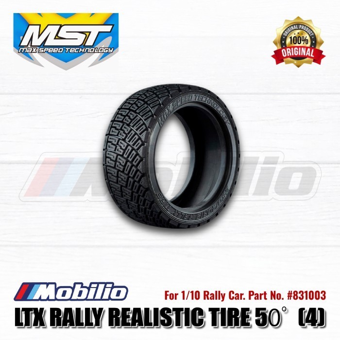 Jual MST Part #831003 Tires LTX Rally 50Degree Realistic Rubber Tire 4 ...