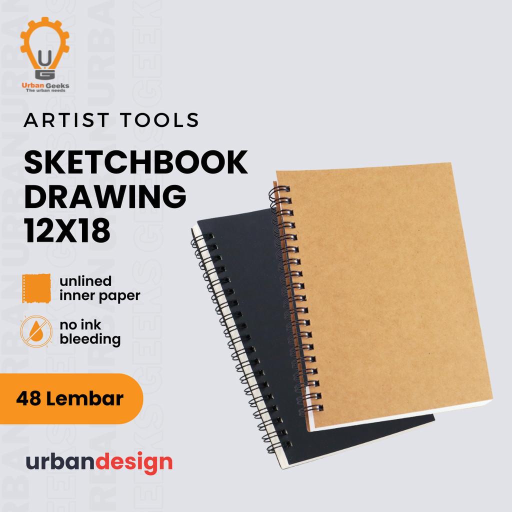 Jual Sketchbook Drawing Buku Diary Menggambar Memo 48 Pages 12x18cm ...