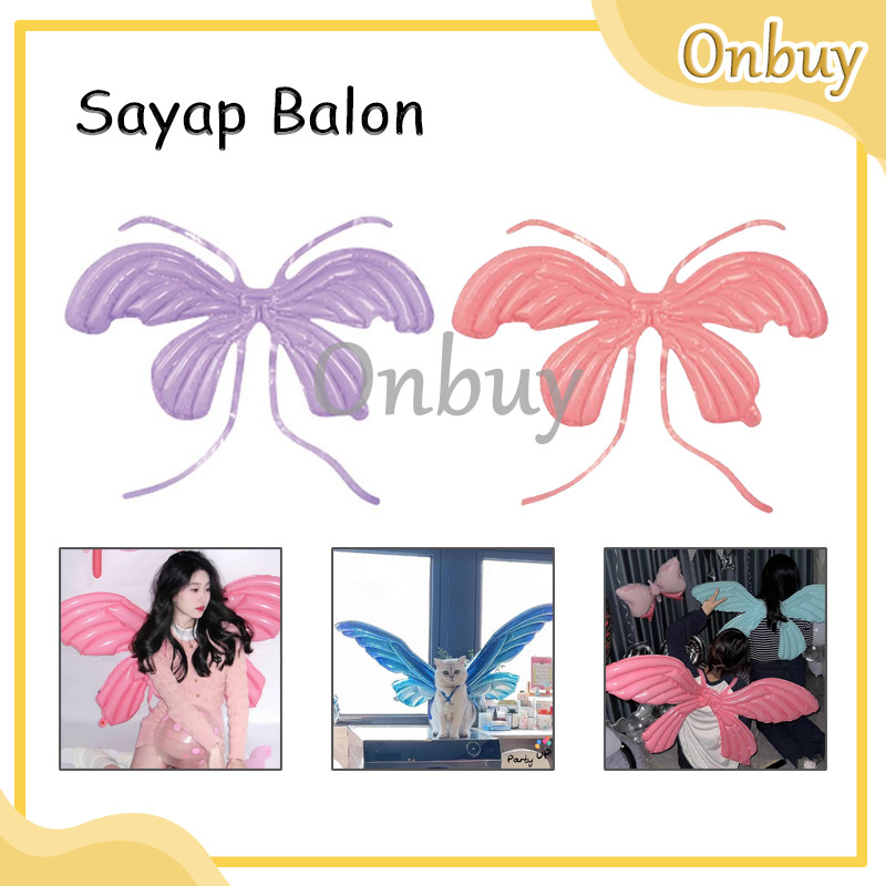 Jual Sayap Balon Balon / Balon Foil Sayap Kupu Kupu Butterfly Balloon ...