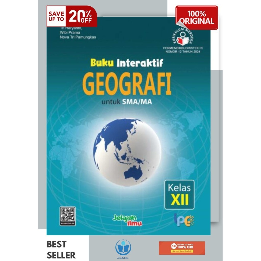 Jual Buku Paket Interaktif GEOGRAFI Kelas 12/XII SMA/MA Kurikulum Merdeka Intan pariwara Tahun ...