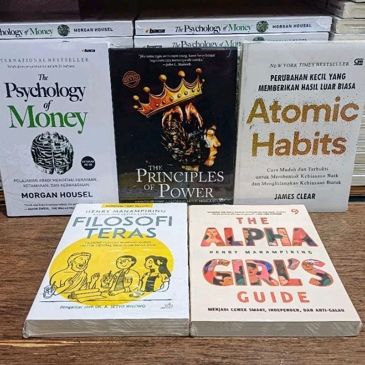 Jual paket 5 buku the alpha Girls guide filosofi teras the psycology of money the principle of ...