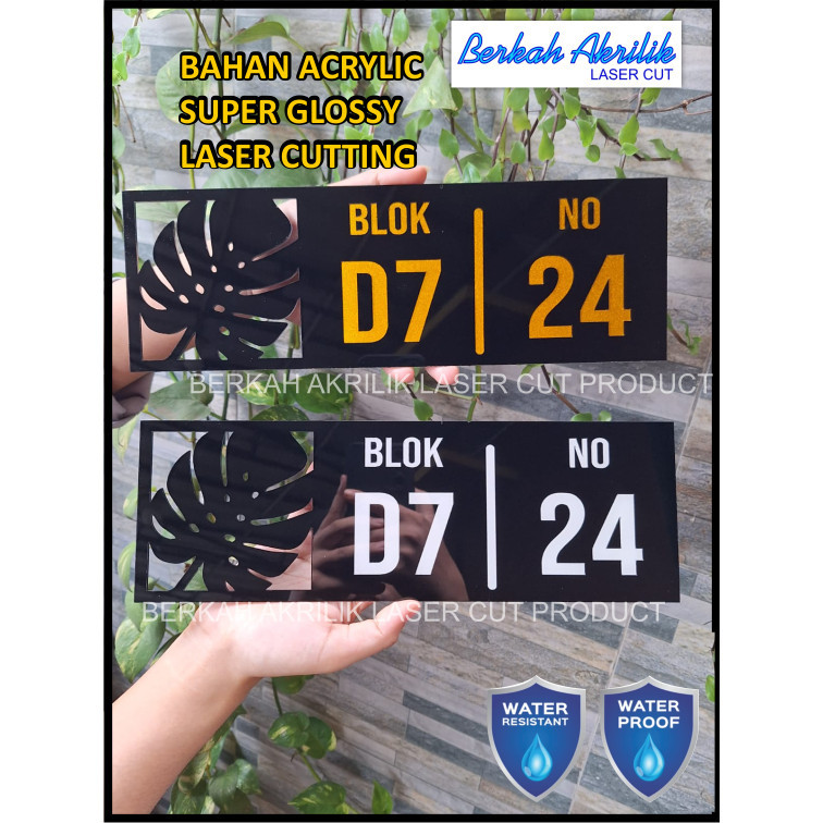 Jual HMJ Plat Nomor Rumah Mozaik / Plat No Rumah Custom (BLOK&NO ...
