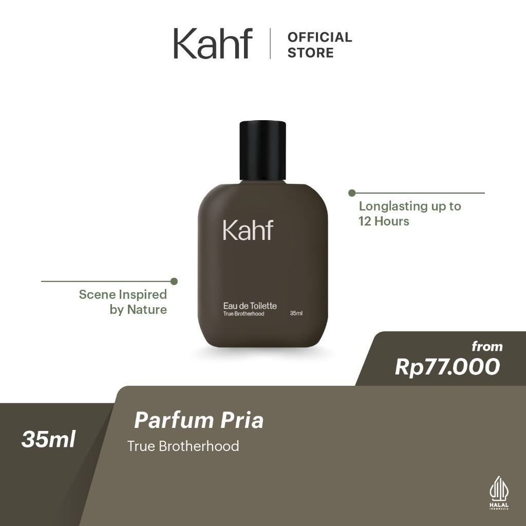 Jual Kahf True Brotherhood Eau De Toilette 35 ml - Parfum Pria Wangi ...
