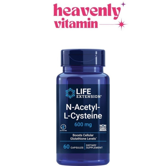 Jual Life Extension N-Acetyl-L-Cysteine (NAC) 600 mg - 60 Capsules ...