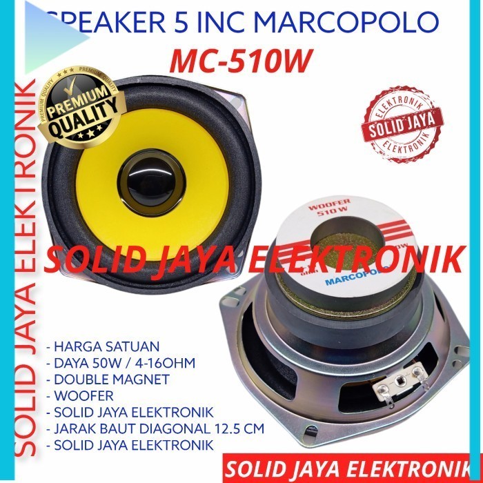 Jual Speaker Woofer 5" Marcopolo MC-510W - Speaker Marcopolo 5inc- 2 Magnet | Shopee Indonesia
