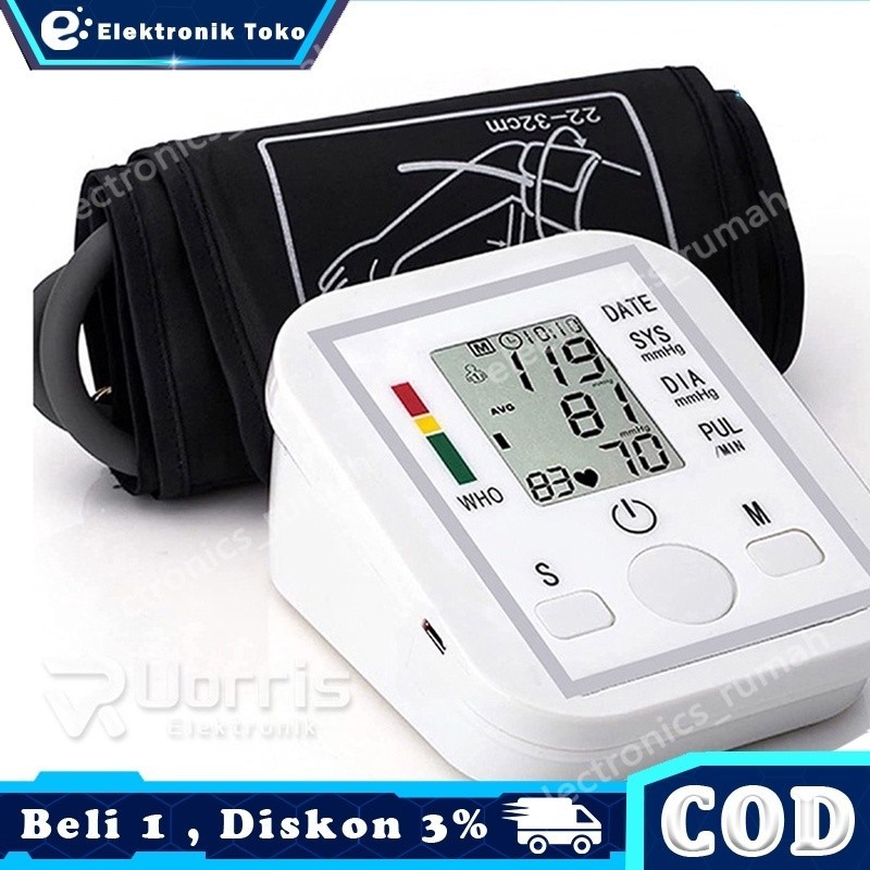 Jual Tensimeter Digital / Pengukur Tekanan Darah / Tensi Darah Blood ...