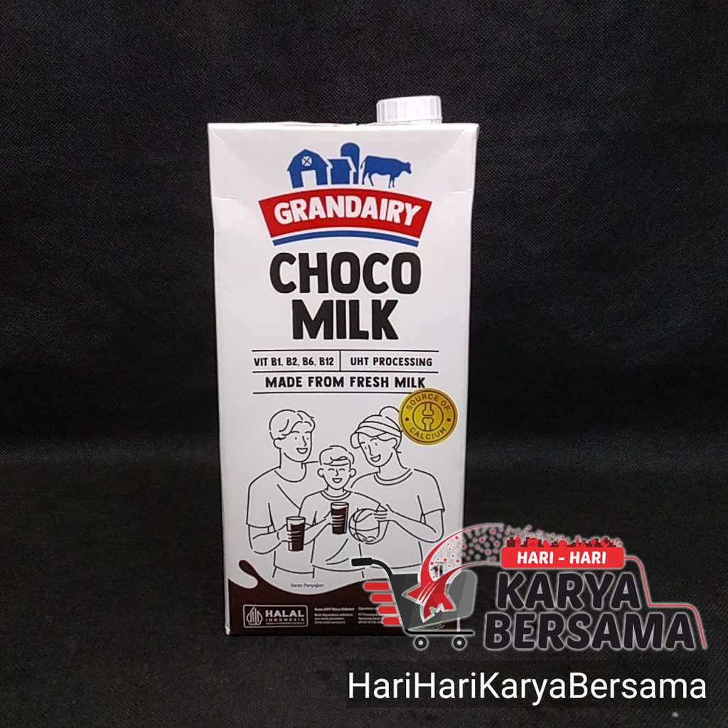 Jual GRANDDAIRY SUSU UHT FRESH MILK CHOCO 1000ML | Shopee Indonesia