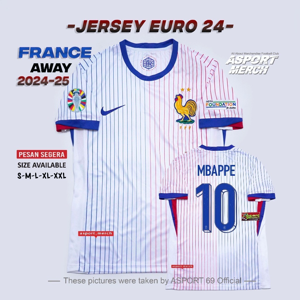 Jual JERSEY BOLA PRANCIS AWAY EURO TERBARU 2024 2025 JERSEY FRANCE AWAY ...