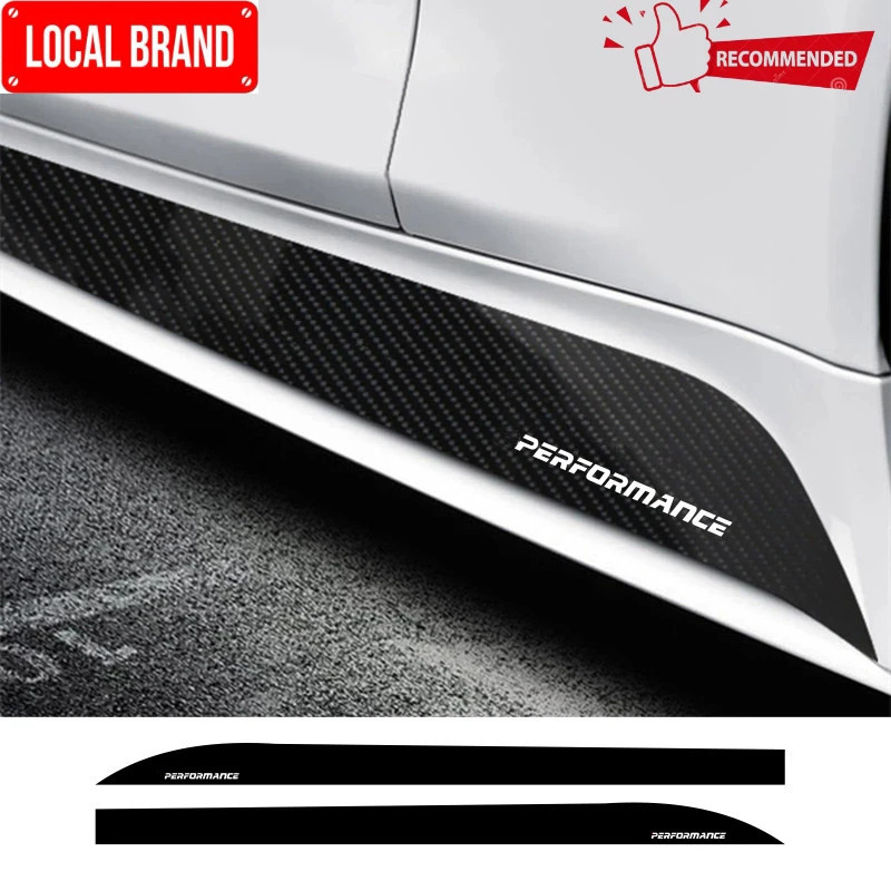 Jual ///Performance Racing Sport Stripes Carbon Fiber Vinyl Decal Car ...