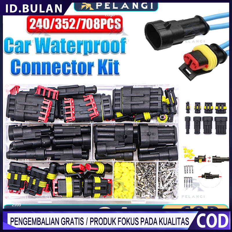 Jual Toolbox 240 Pcs Soket Kabel Motor Mobil 1 2 3 4 5 6 Pin KECIL ...