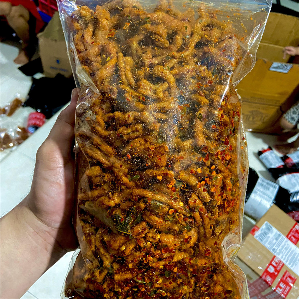 Jual USUS CRISPY PEDAS DAUN JERUK USUS KRISPI 100GR | Shopee Indonesia