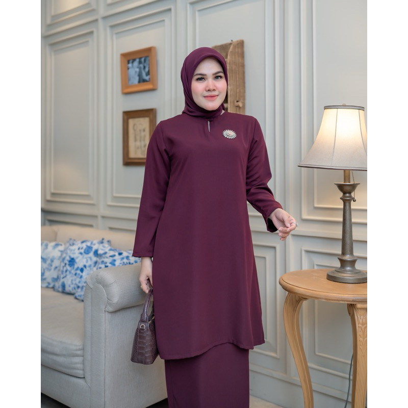 Jual CV47YH Setelan Kurung Melayu Aluna Terbaru Set Kurung Melayu Aluna ...