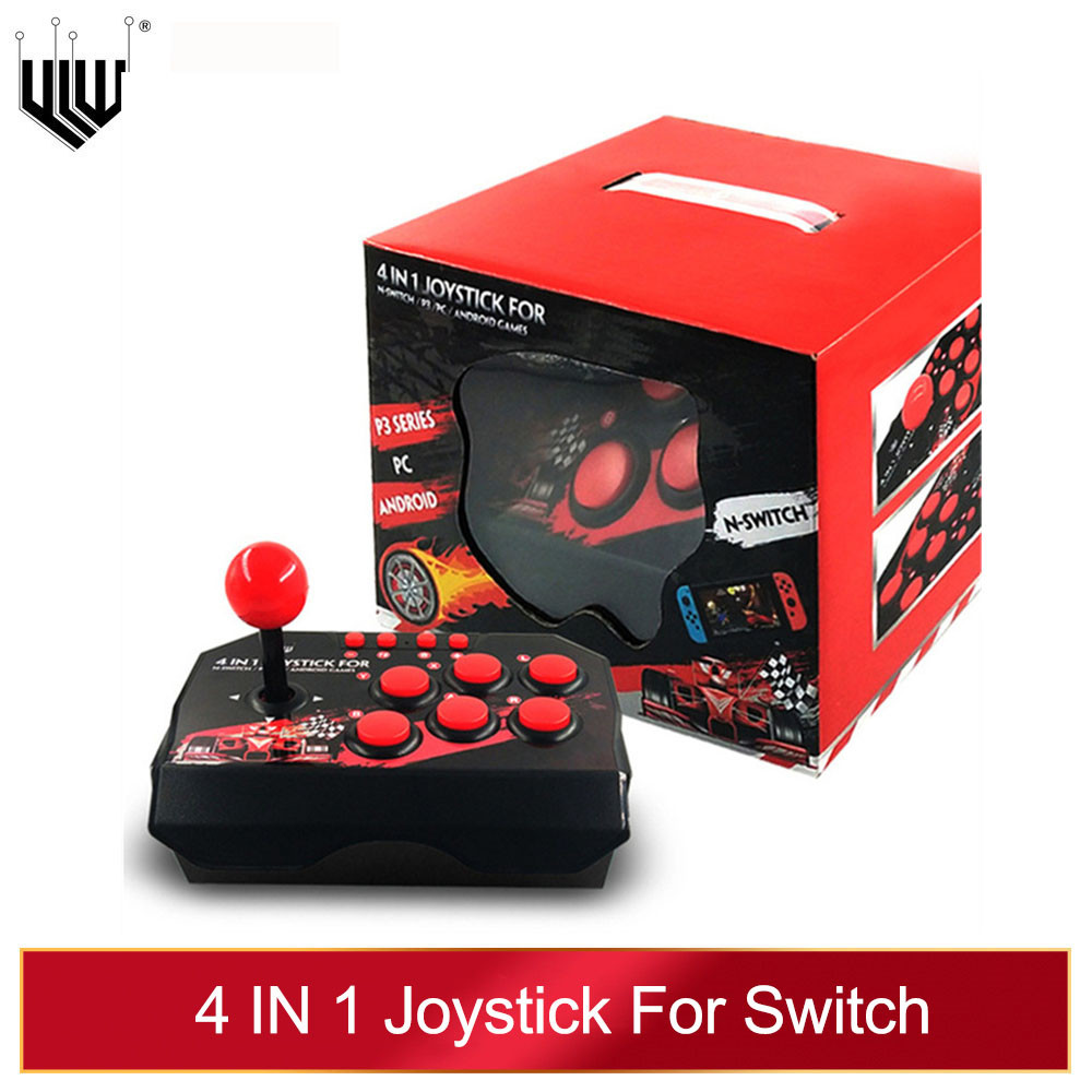 Jual 4 in 1 Retro Arcade Station Fighting Stick Game Joystick Controller USB Wired Rocker for ...