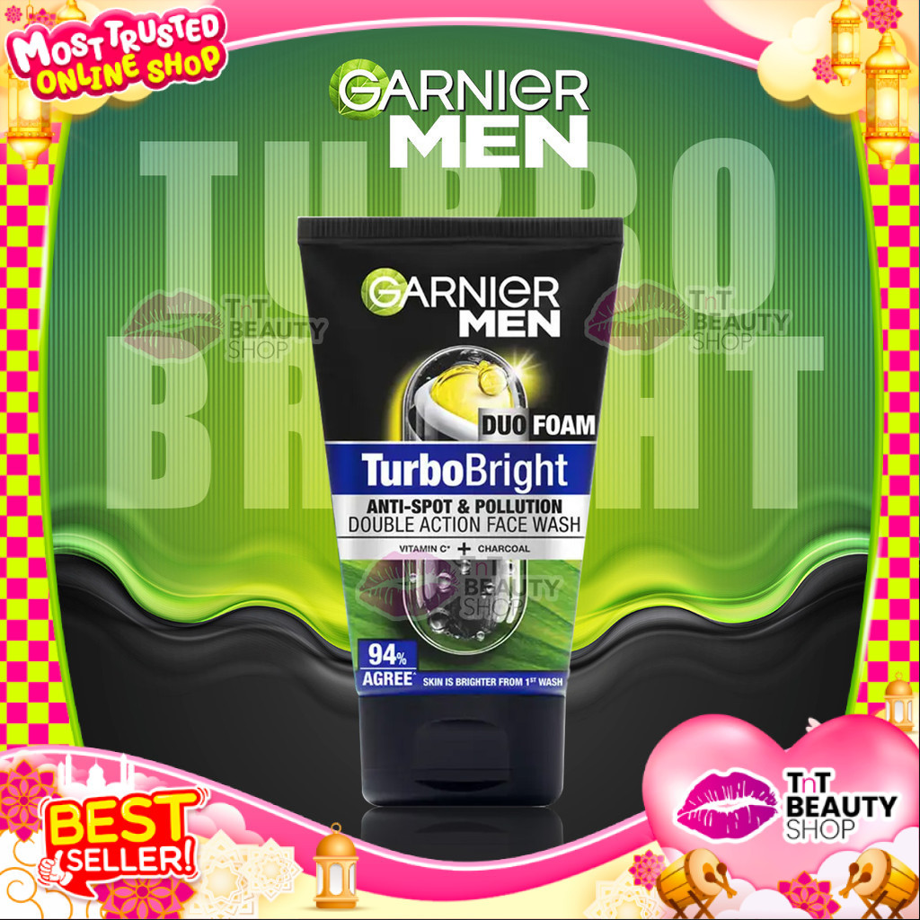Jual GARNIER Men Turbo Bright Dark spots Shaving & Super Duo Foam - 50ml - 100ml | TnT Beauty ...