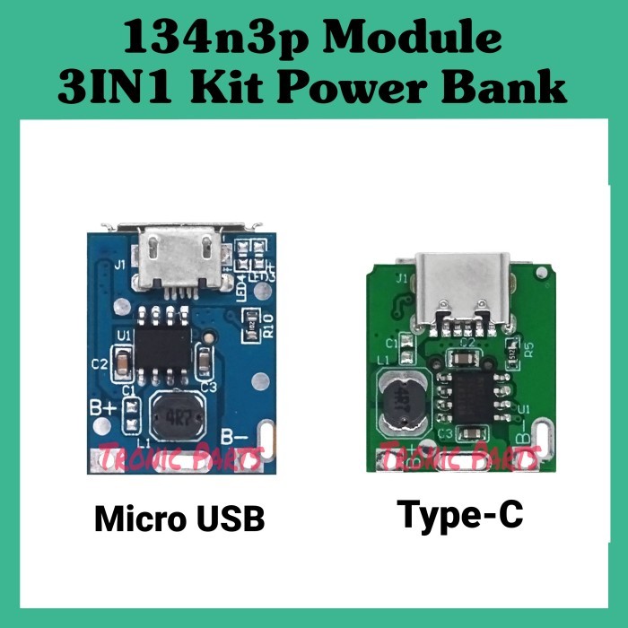 Jual Module Power Bank 134n3p 5V USB Charging + Protection For Lithium ...