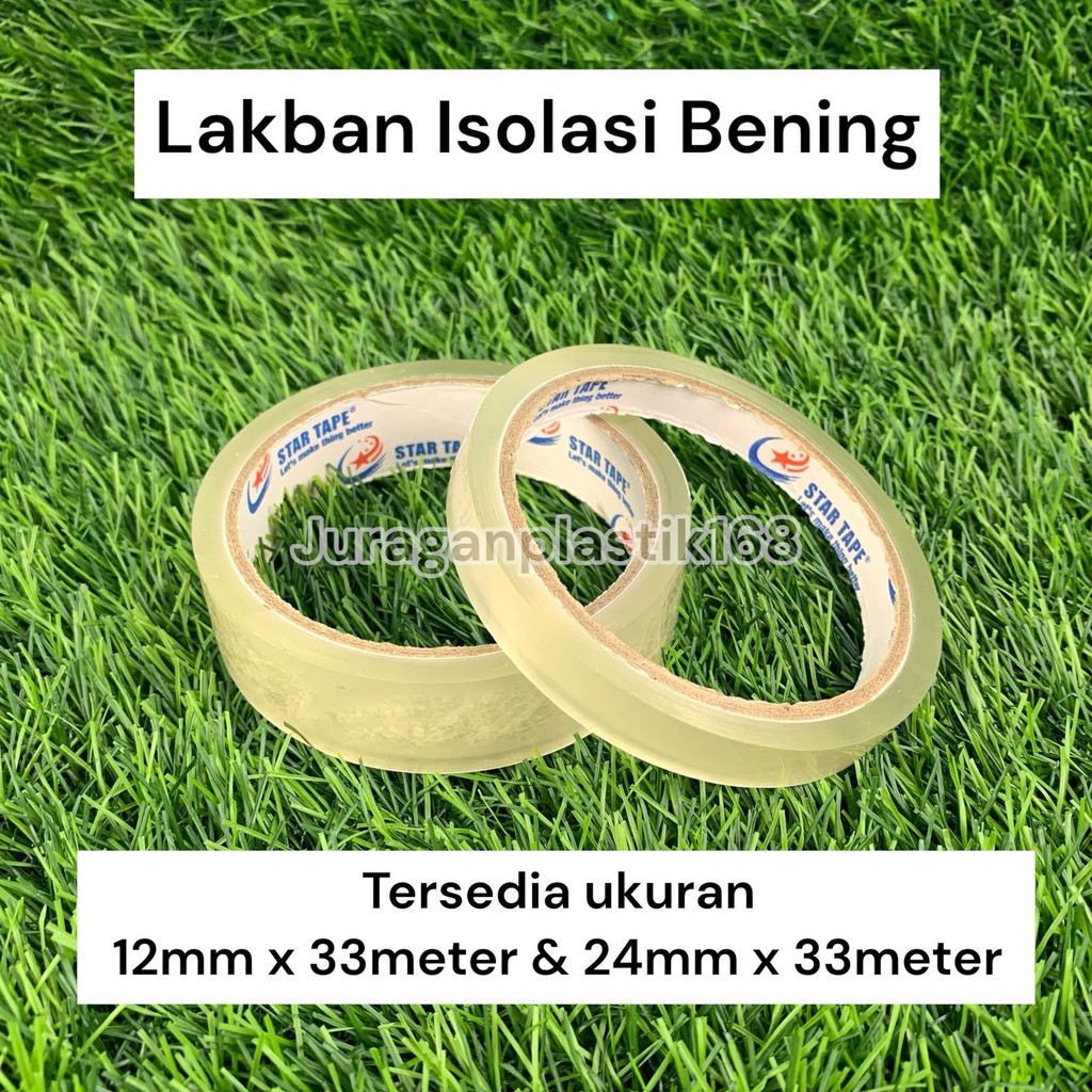 Jual Isolasi Bening / Solatip Tape 12mm 24mm x 33 Meter | Shopee Indonesia