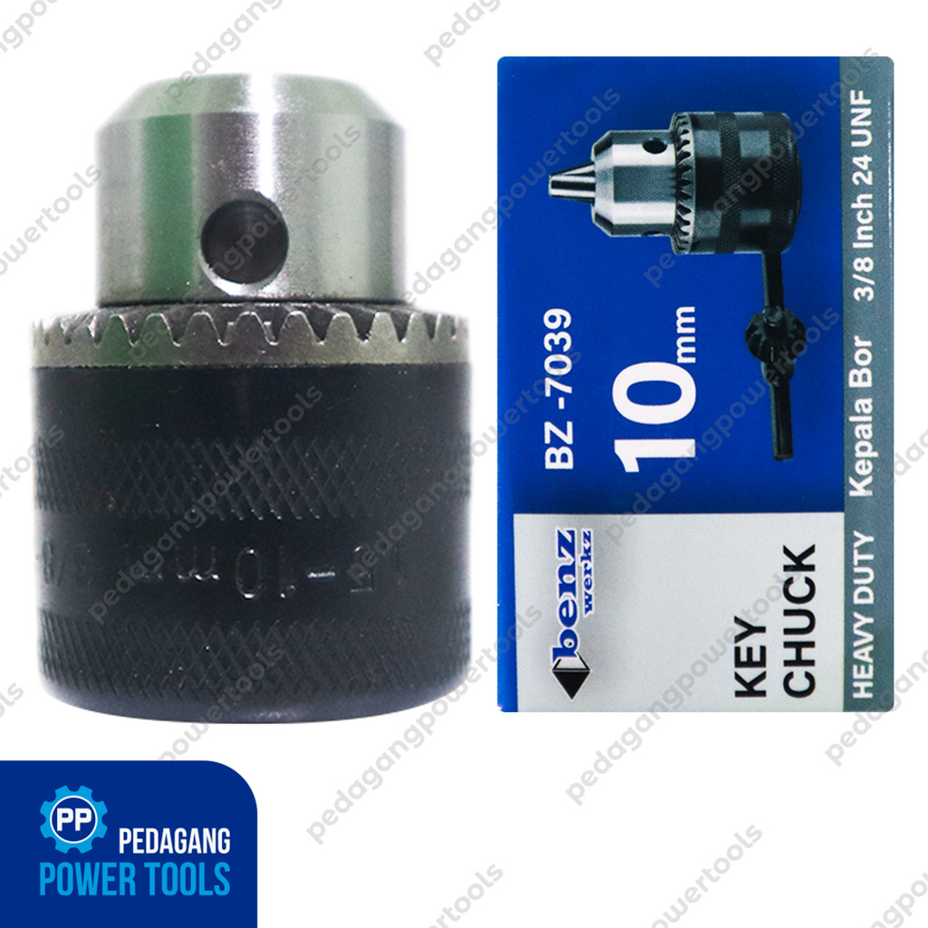 Jual BENZ BZ-7039 Kepala Bor Listrik 10 mm 3/8" x 24 UNF Drill Key ...
