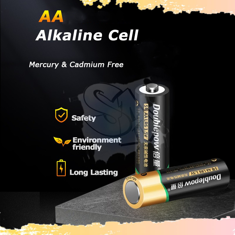 Jual SA - Doublepow Baterai Sekali Pakai AA No.5 LR6 1.5V Alkaline 2 ...
