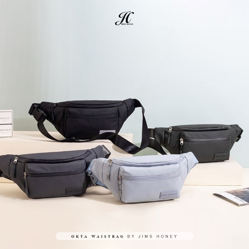 Jual JIMS HONEY OKTA WAISTBAG TAS SELEMPANG WANITA DAN PRIA 100% ...